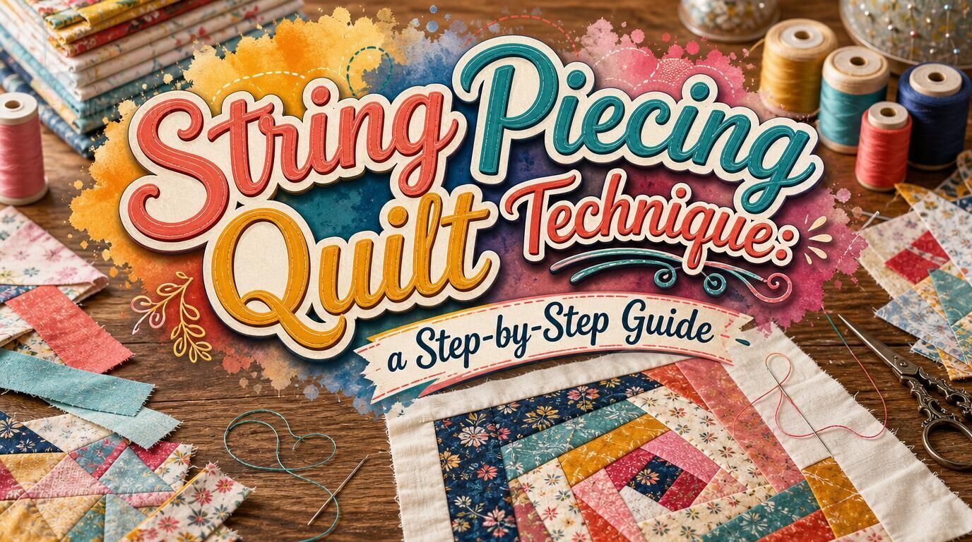 String Piecing Quilt Technique: a Step-by-Step Guide